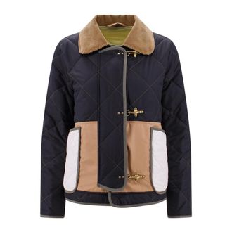 Fay Gesteppte Jacke mit Patchwork-Effekt - - Jackets - Damen - Schwarzk - L