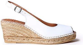 Toni Pons Espadrille Cuir Femme - CROACIA - Blanc, 35 EU