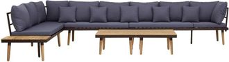vidaXL Garten-Lounge-Set 8-Sitzer mit Kissen Massivholz Akazie Vidaxl