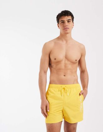 Tommy Hilfiger Resort - Short de bain &agrave; cordon de serrage - Jaune