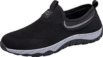 Generic Baskets &agrave; enfiler pour homme - Chaussures de sport en maille tricot&eacute;e - L&eacute;g&egrave;res et respirantes - Antid&eacute;rapantes - Pour la marche et la d&eacute;tente - Pour 