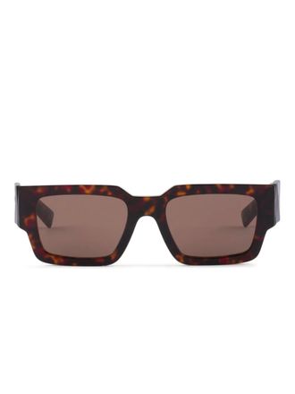 Prada lunettes de soleil Symbole - Marron