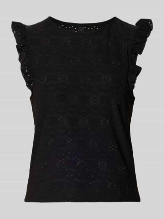 Only Slim Fit Top mit Allover-Muster Modell MILLA