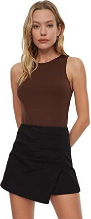 Trendyol Body tricoté pour Femme avec Inscription « Dark Brown Studs »