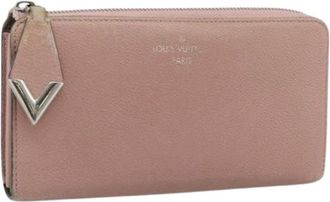 Louis Vuitton Portefeuille Long Vintage doccasion - Femme - Pre-owned - Rose - Taille: ONE Size