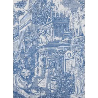 Inou&iuml; Editions Carr&eacute; imprim&eacute; Piranesi en coton et soie