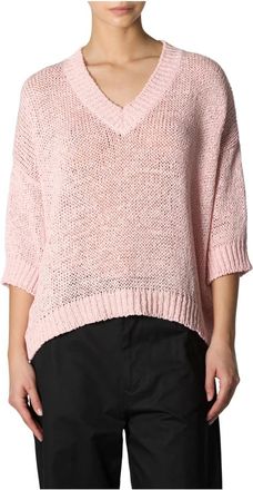 Roberto Collina Femme, Pulls, Rose, Taille: 36 FR Roberto Collina Sweaters Pink