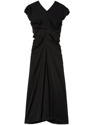Jil Sander Abendkleid mit Satin-Finish - Schwarz