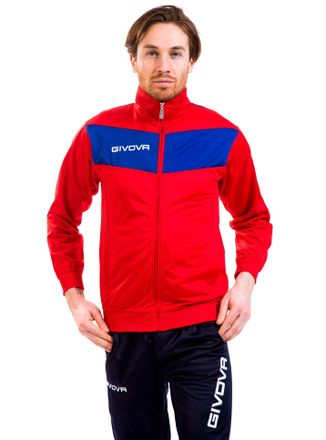 Givova TR018 anzug visa, hellblau/rot, L