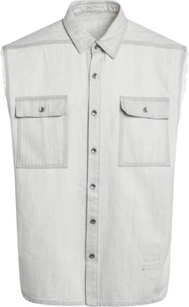 Rick Owens Homme, Vestes, Gris, Taille: M SL Tommy Jumbo Outershirt