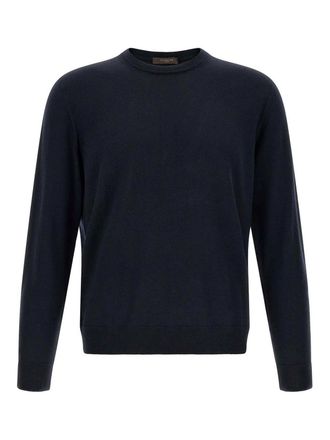 Zanone Pull Col Rond - Bleu