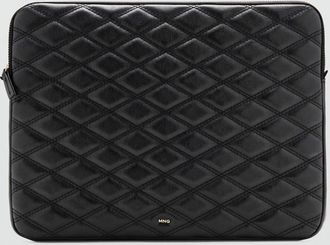 Mango Housse matelass&eacute;e simili-cuir noir - Femme - Taille unique - MANGO