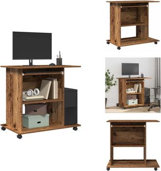 vidaXL Vidaxl - Schreibtisch Altholz-Optik 80x50x75 cm Holzwerkstoff - Schreibtisch - Schreibtische - Bürotisch - Arbeitstisch