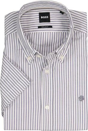 HUGO BOSS Herren Kurzarmhemd blau