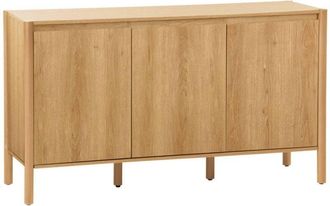 Sweeek Buffet décor bois 3 portes naturel - 140 x 42 x 78.5 cm - Harmony