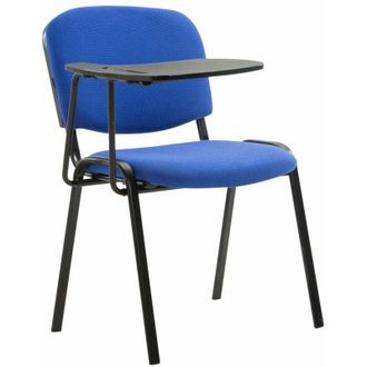 Clp Chaise de conf&eacute;rence en tissu avec table de table en peluche variable diff&eacute;rentes couleurs Couleur : Bleu