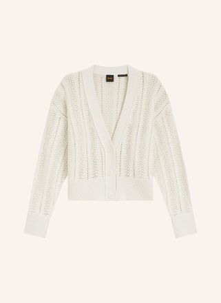 HUGO BOSS Strickjacke C_Famiens Relaxed Fit beige