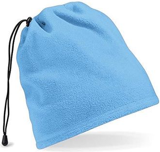 Beechfield Supra Cache-cou en polaire avec cordon de serrage, bleu ciel, Taille unique