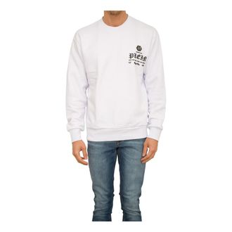 Philipp Plein Lang&auml;rmeliges wei&szlig;es Sweatshirt - - Sweatshirts & Hoodies - Herren - Wei&szlig; - L