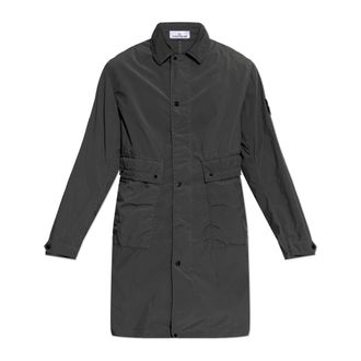 Stone Island Parka mit Taschen - - Coats - Herren - Gr&uuml;n - S