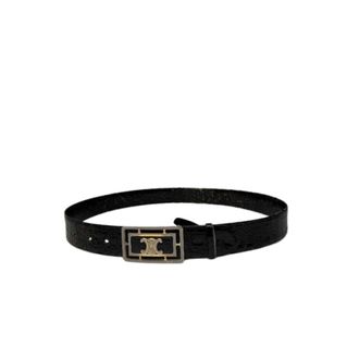 Celine Ceinture Triomphe Pre-owned - Femme - Pre-owned - Noir - Taille: ONE Size