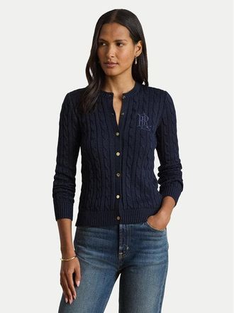 Lauren Ralph Lauren Strickjacke 200P14040002 Dunkelblau Regular Fit