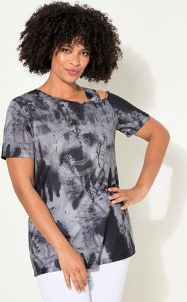 Angel Of Style T-Shirt T-Shirt Straight Fit Batikprint Schulter CutOut