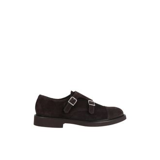 Doucal's Mocassins &agrave; double boucle avec bout rapport&eacute; - Homme - Chaussures - Brun - Taille: 41 EU
