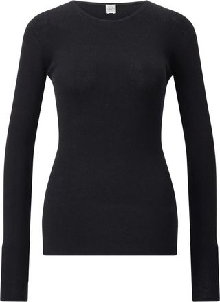 Toteme Femme, Pulls, Noir, Taille: 38 FR Chemise Slim-Fit à Manches Longues en Coton