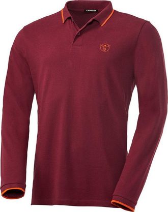 Chiemsee Langarm-Poloshirt aus formstabilem Baumwoll-Piqué
