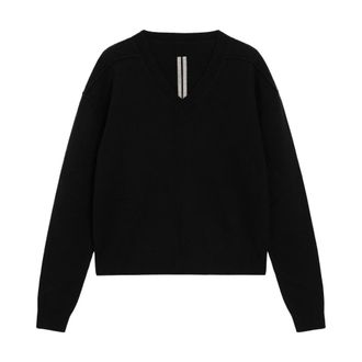 Rick Owens Tommy V-Ausschnitt Pullover - - Knitwear - Herren - Schwarzk - M