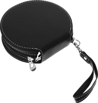 BESPORTBLE CD Aufbewahrungsbox 20 F&auml;cher aus Leder mit Rei&szlig;verschluss Tragbare DVD H&uuml;lle f&uuml;r Reisen und Zuhause Robuste Disc Tasche zum Schutz und Ordnen von CDs