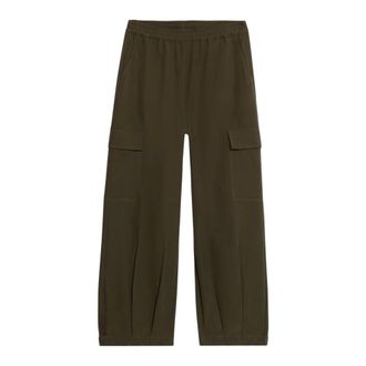 Oltre Femme, Pantalons, Vert, Taille: 42 FR Pantalon cargo