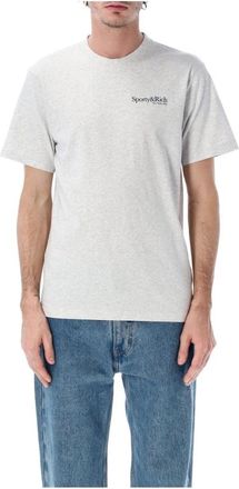 Sporty & Rich Homme, Tops, Gris, Taille: XL T-Chemises