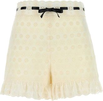 Valentino Garavani Femme, Shorts, Blanc, Taille: 38 FR Lace Shorts