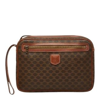 Celine Pre-owned Sac Macadam en PVC - Femme - Pre-owned - Brun - Taille: ONE Size