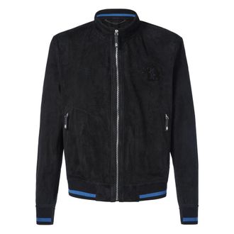 Billionaire Boys Club Homme, Vestes, Noir, Taille: 4XL Blouson Aviateur en Cuir