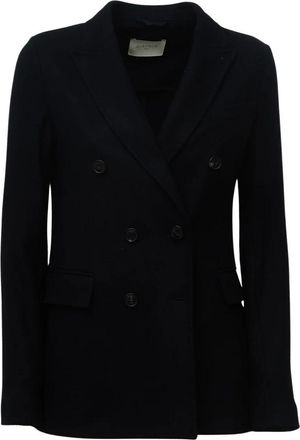 Circolo 1901 Veste en jersey &agrave; double boutonnage - Femme - Vestes - Bleu - Taille: 38 FR