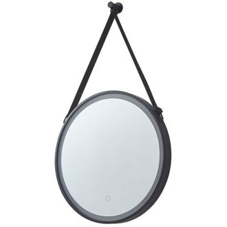 Lucande [NEUWERTIG] Lucande Led Spiegel Lelin Wandspiegel Leuchte &oslash;45cm Rund Schwarz Aluminium Cct B-Ware