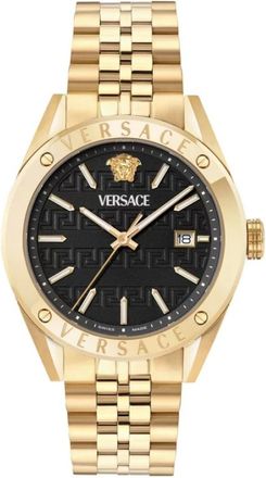 Versace Homme, Accessoires, Jaune, Taille: ONE Size Montre analogique