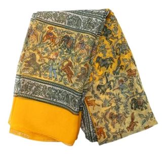 Herm&egrave;s Pre-owned Chasse en Inde Scarf - - Pre-owned - Damen - Gelb - ONE SIZE