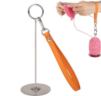 Generic Garnrollenhalter, Garnrollenhalter mit Handschlaufe - Verbessertes Strickerlebnis Ergonomischer Organizer f&uuml;r Handstrickwaren Kompakter Haken zur Aufb