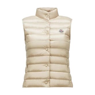 Moncler Slim Fit Daunenweste Beige - - Jackets - Damen - Beige - XS
