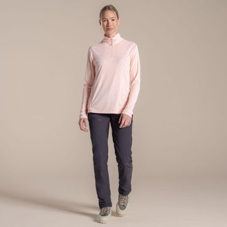 Craghoppers Oberteil f&uuml;r Damen, mit halbem Rei&szlig;verschluss, Nosilife (Sorbet)