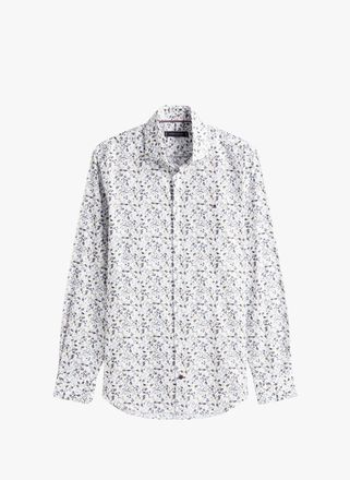 Tommy Hilfiger Chemise fleurie col classique en coton