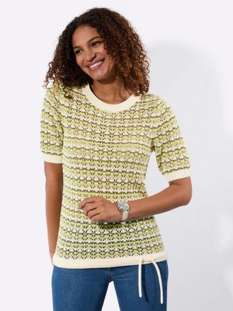 Witt Strickpullover Ajour-Pullover Kurzarm Ajour