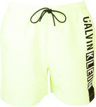 Calvin Klein Short de Bain Homme Medium Drawstring Mi-Long, Vert (Citrust Burst), L