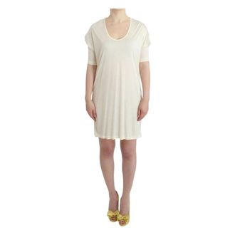 Costume National Elegantes Wei&szlig;es Modal-Kleid &Uuml;ber Dem Knie - - Dresses - Damen - Wei&szlig; - M