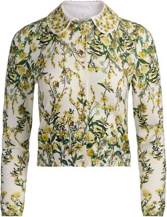 Alice & Olivia Femme, Pulls, Multicolore, Taille: 38 FR Carson Printed Cardigan