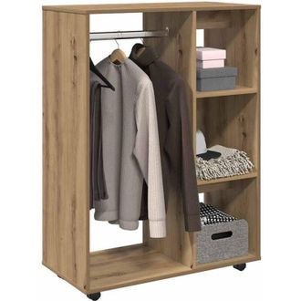 vidaXL Vidaxl - Garde-robe chêne artisanal 80x40x110 cm bois dingénierie